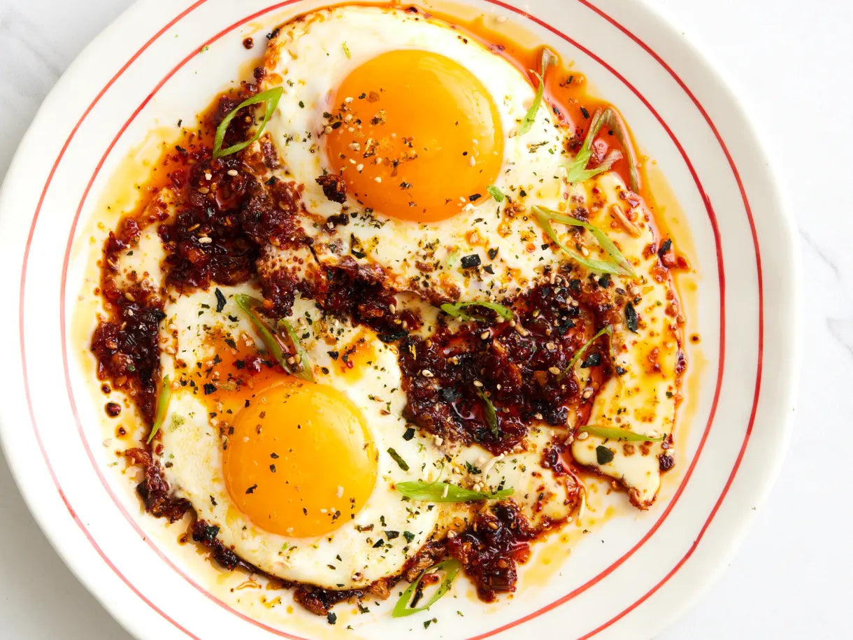 Chilli Crisp Fried Eggs – The Chilli Trail